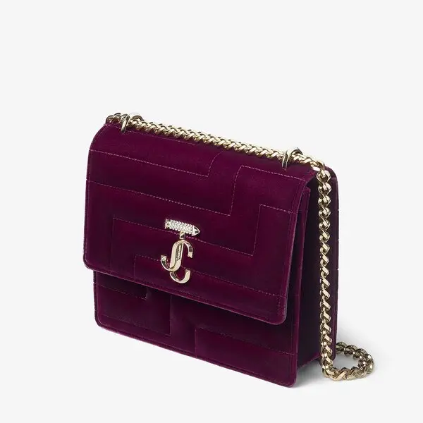 Jimmy Choo Avenue Quad - Boysenberry/Light Gold | Editorialist